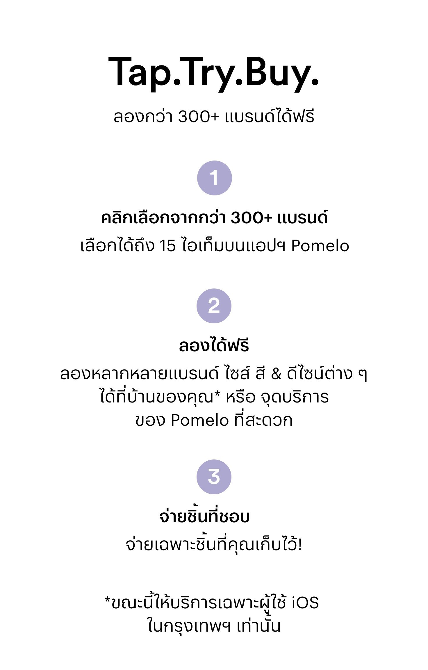 Tap.Try.Buy @ Pomelo Fashion - Pomelo