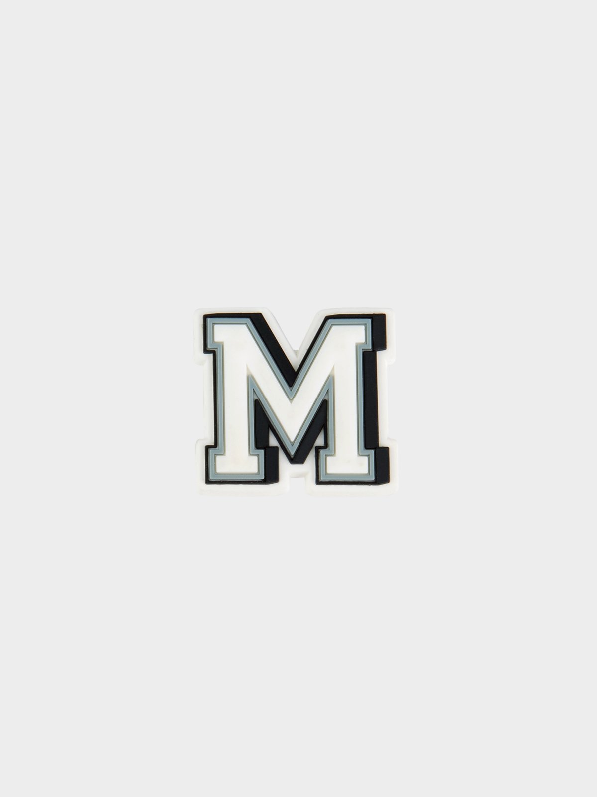 Jibbitz Letter M - Light Grey - Pomelo Fashion