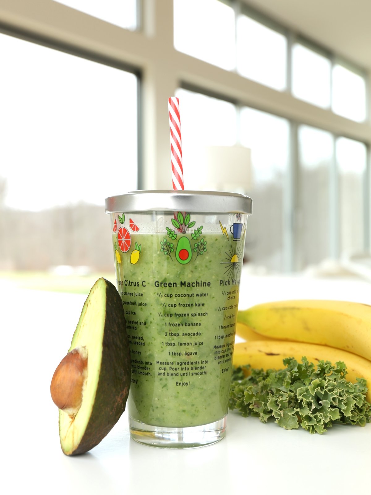 Smoothie Recipe Cup - Transparent - Pomelo Fashion