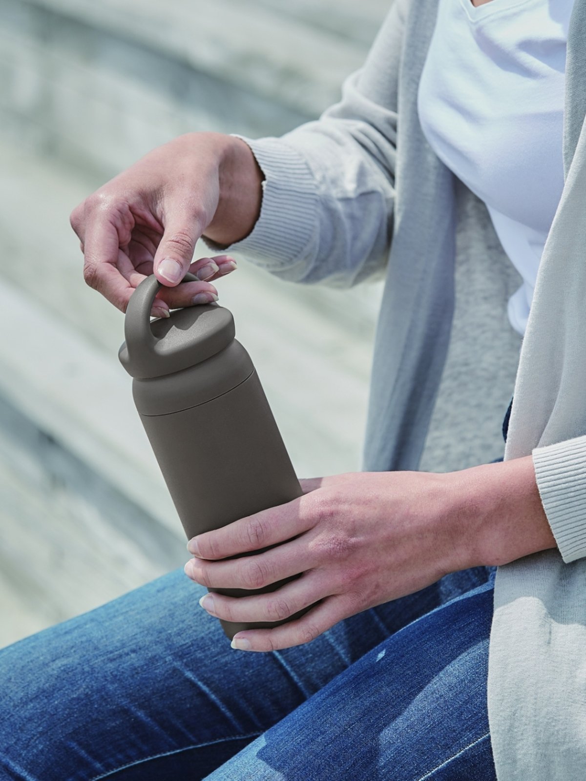 Day Off Tumbler 500mL - Dark Grey - Pomelo Fashion