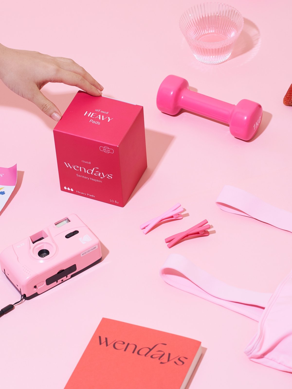 Heavy Pads 29 cm 10 pcs - White - Pomelo Fashion