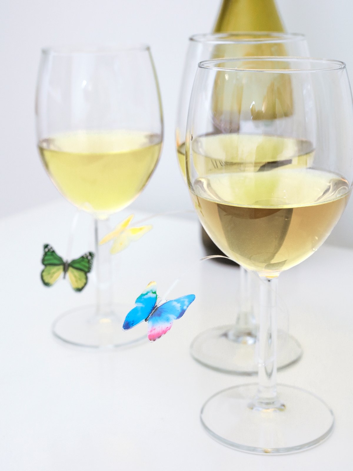 Butterfly Drink Marker Set of 12 - Multi Color - Pomelo Fashion