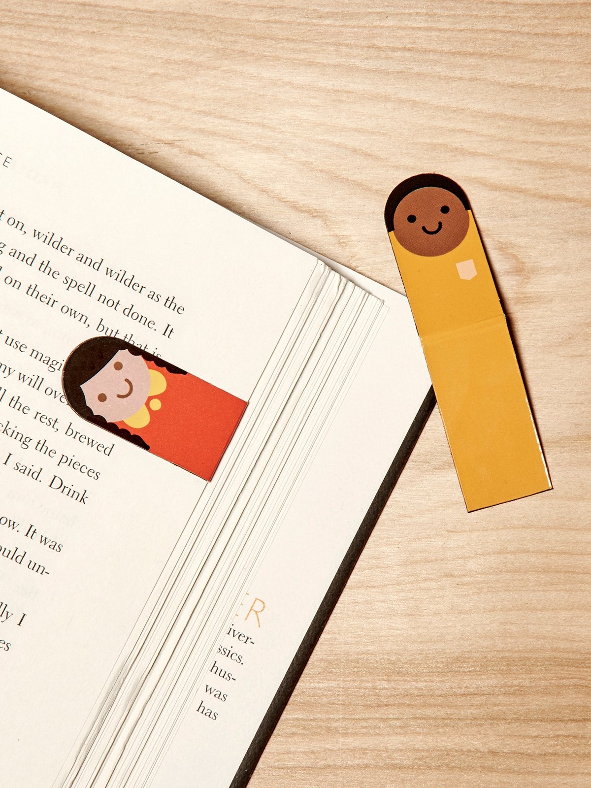 People Magnetic Bookmarks - Multi Color - Pomelo Fashion