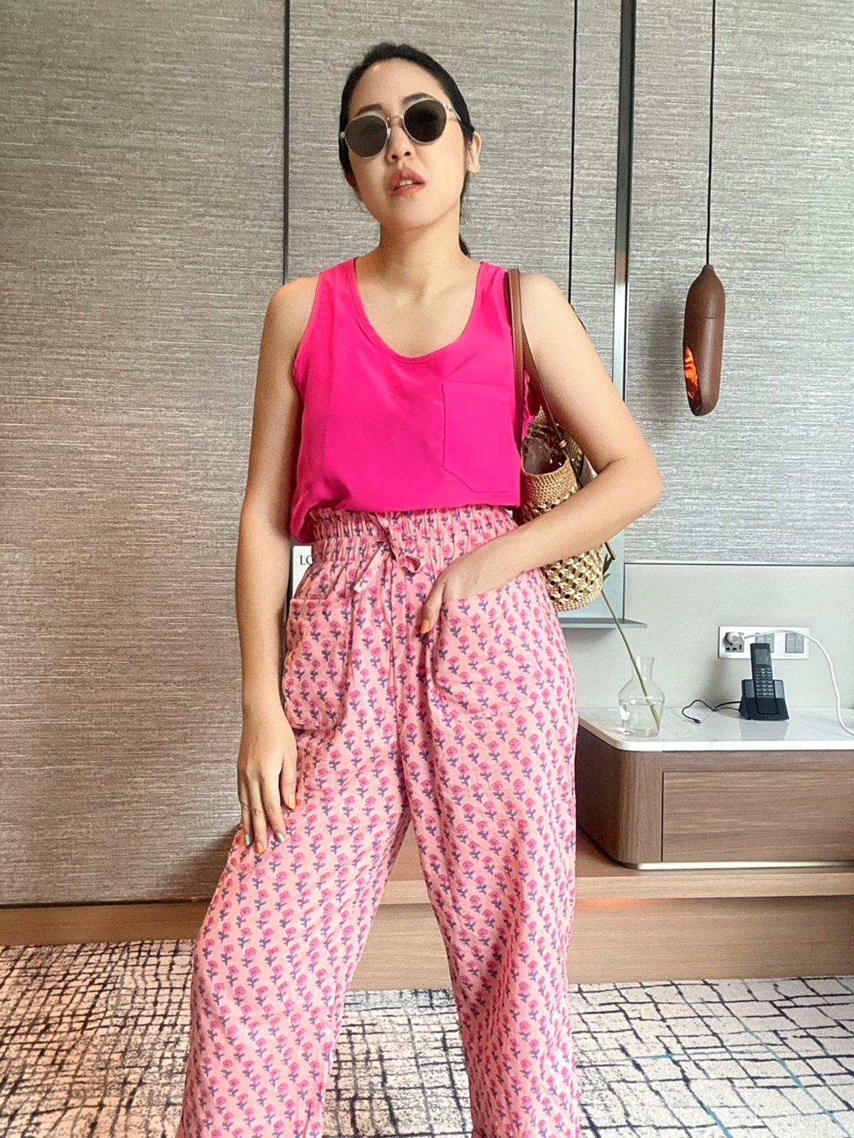 Coco Pants - Pink Camellia - Pomelo Fashion