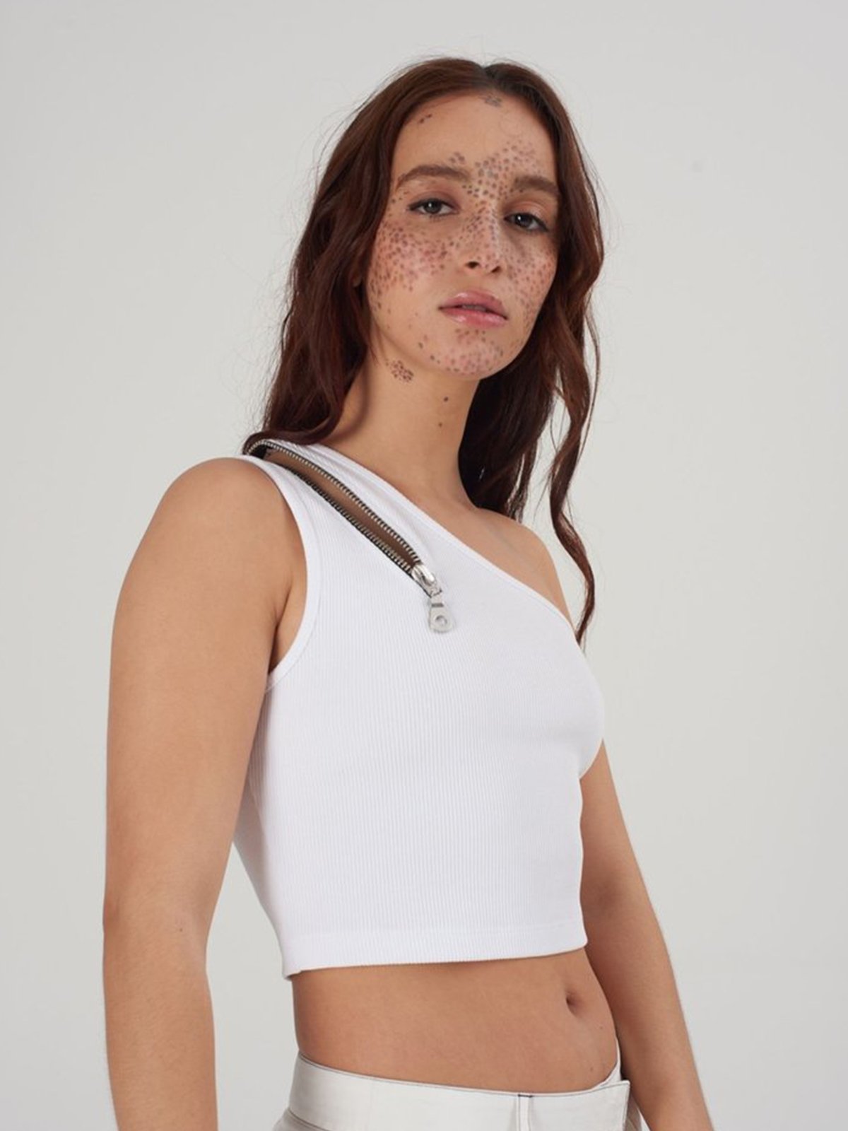 Drifted Top - White - Pomelo Fashion