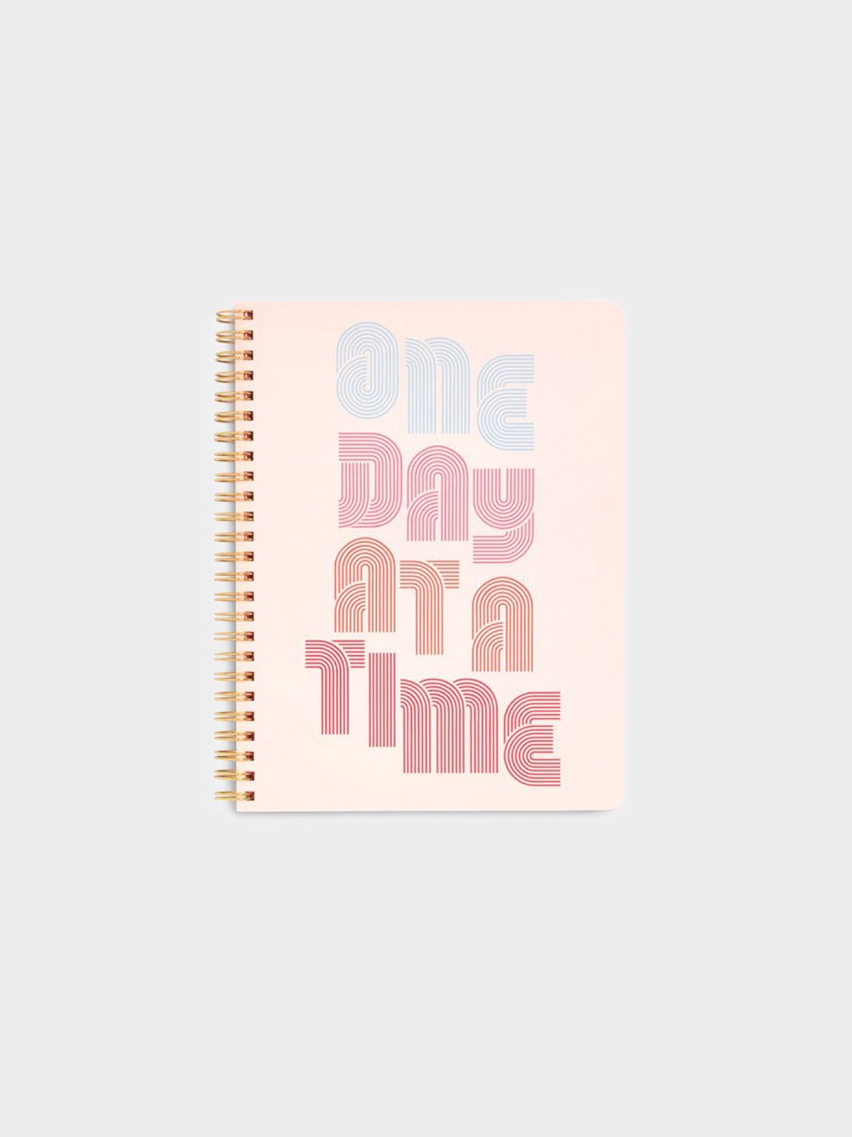 Rough Draft Mini Notebook, One Day At A Time - Light Pink - Pomelo Fashion
