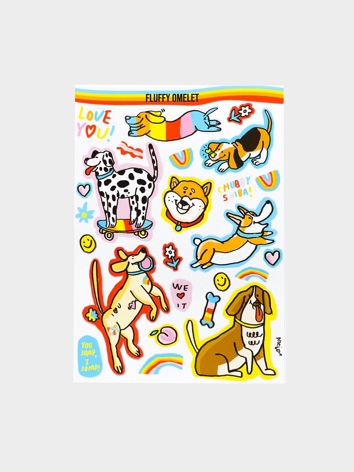Doggie Stickers - Multi Color - Pomelo Fashion