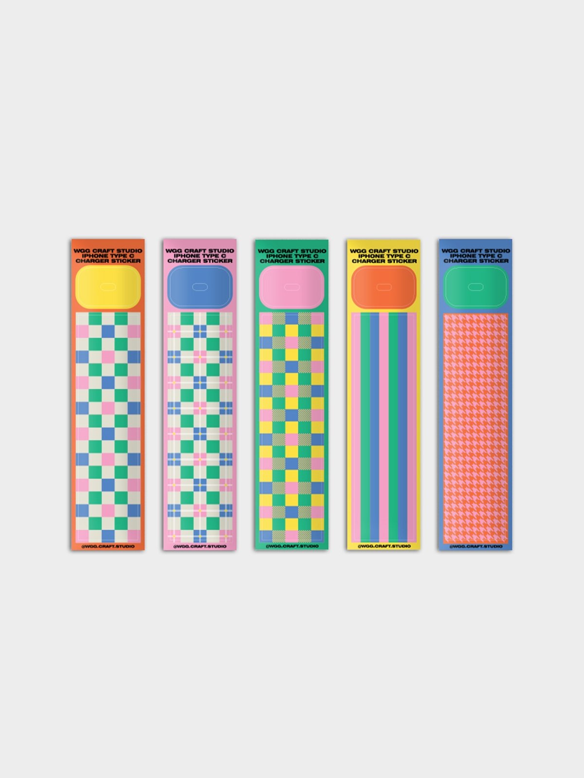 Oyous Collection Iphone Charger Sticker Set - Multi Color - Pomelo Fashion