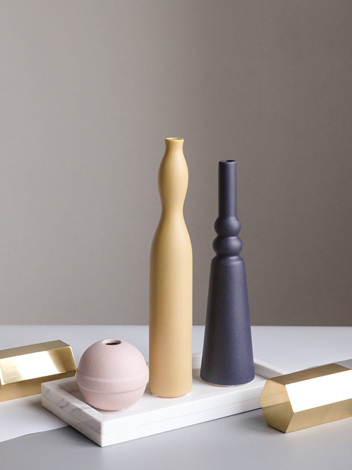 Morandi Vase - Yellow - Pomelo Fashion