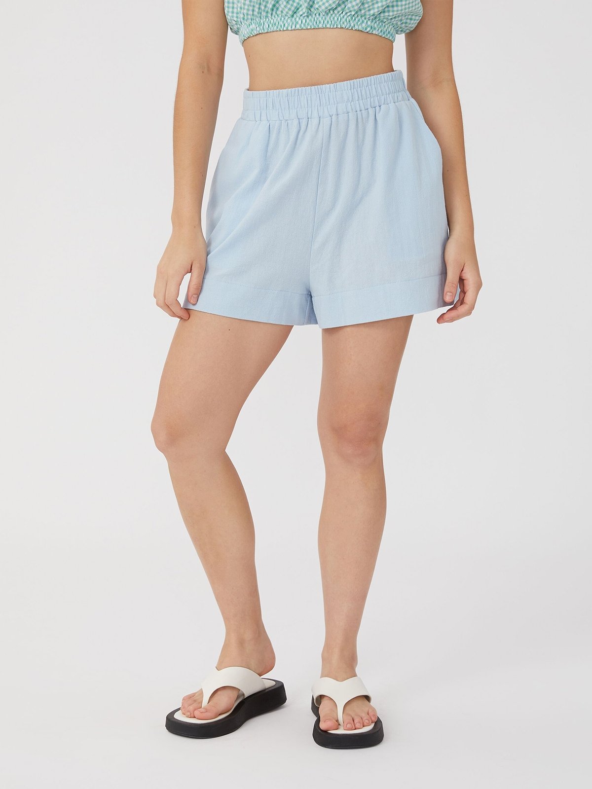 Petite Sunny Short - Ice Blue - Pomelo Fashion