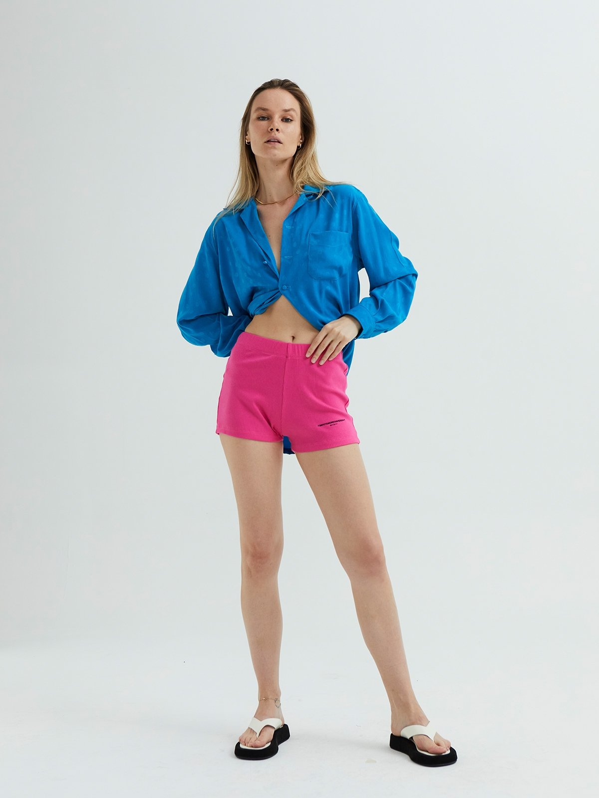 Cozy Shorts - Shock Pink - Pomelo Fashion