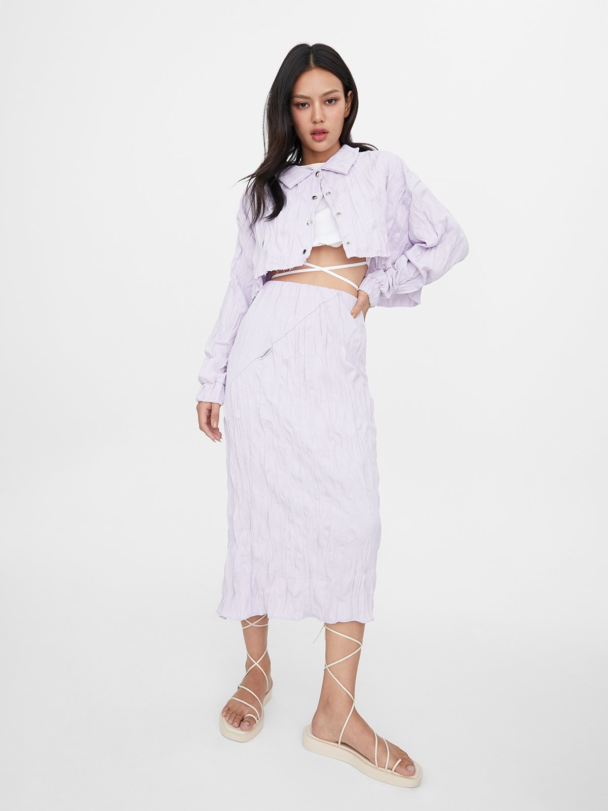 Plasma X Pub Skirt - Purple - Pomelo Fashion