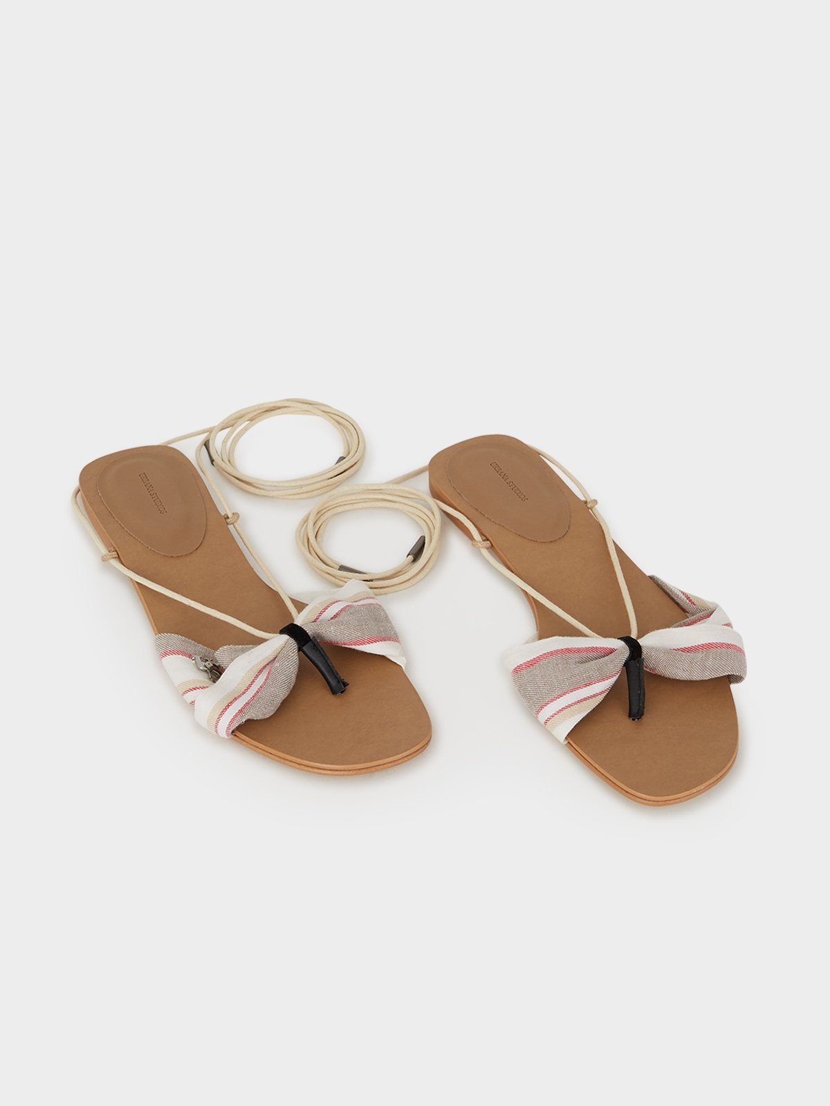 รองเท้าแตะ รุ่น Ribbon - สี Blush - Pomelo Fashion