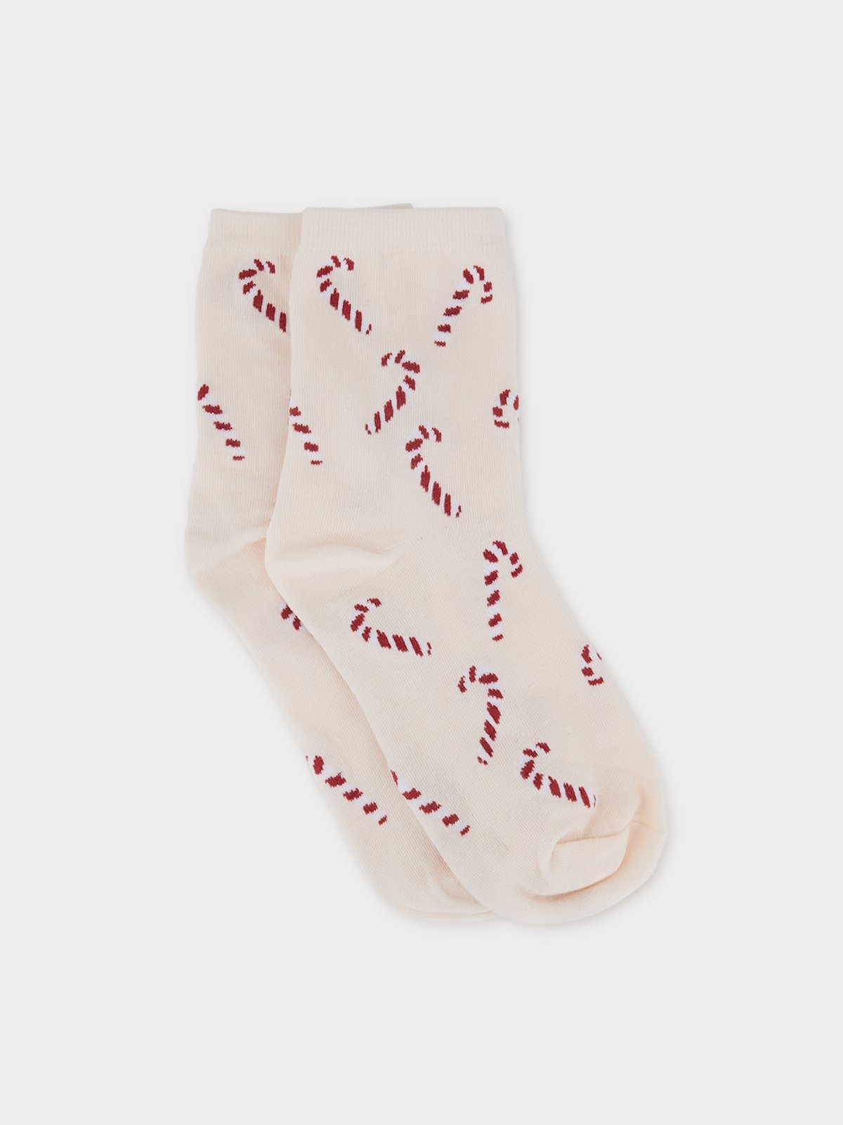 Candy Cane Socks - Pink - Pomelo Fashion