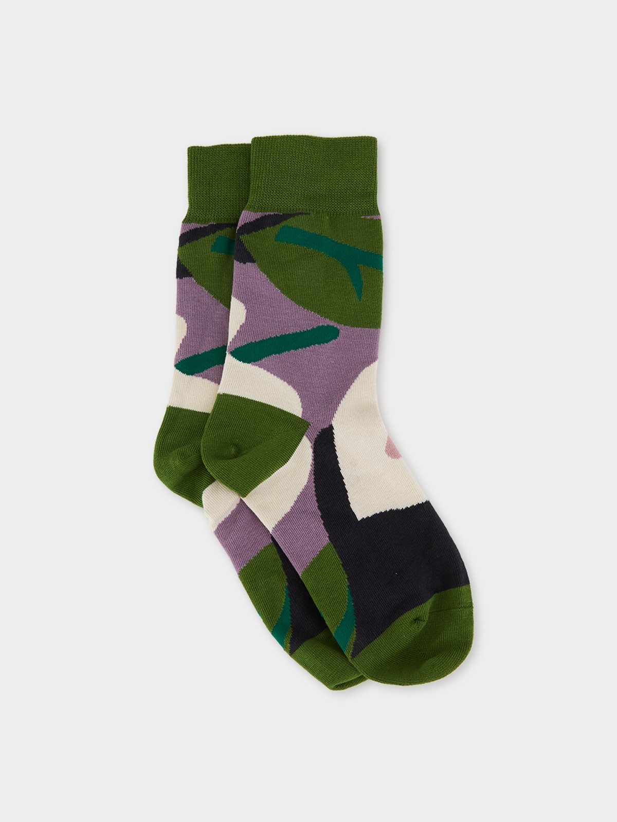 Leaf Socks - Multi Color - Pomelo Fashion