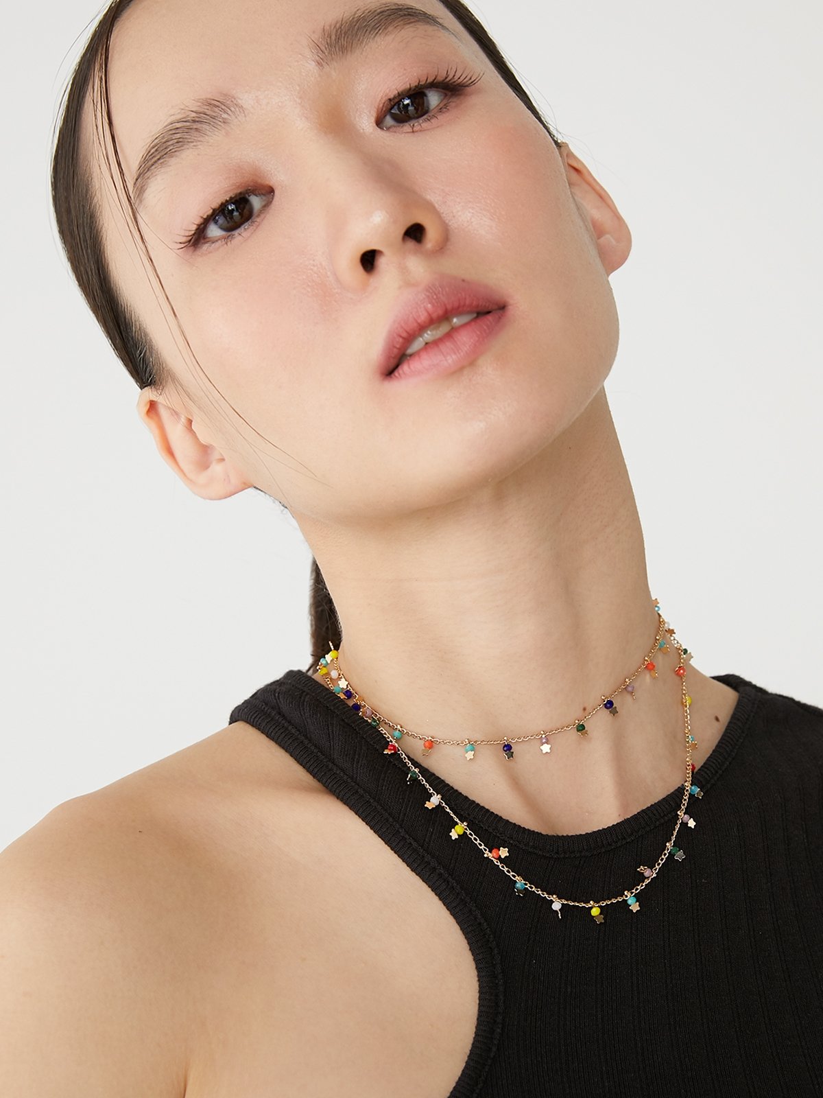 Chain Necklace - Multi Color - Pomelo Fashion