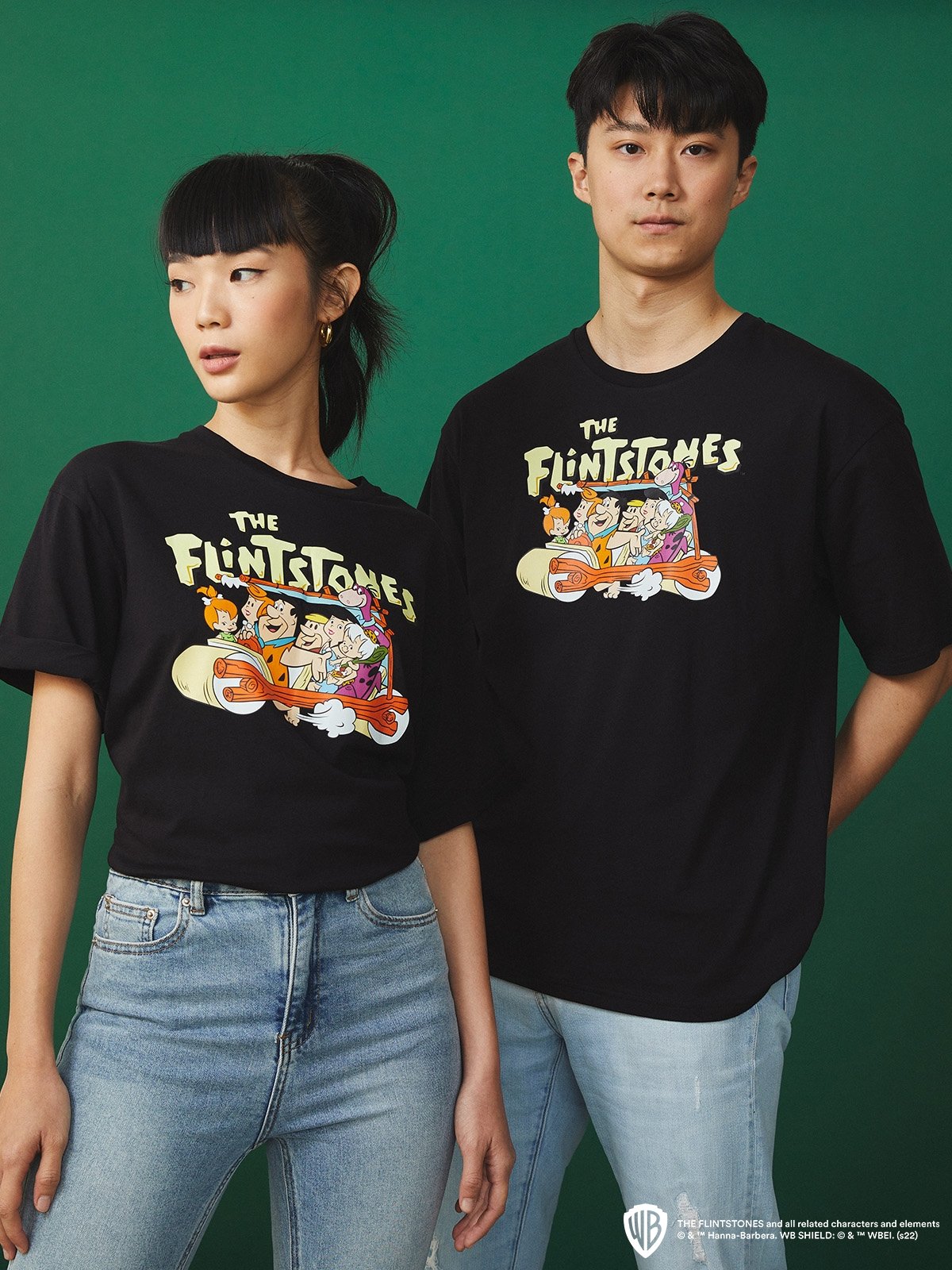 The Flintstones | Pomelo Sustainable The Flintstone Tee - Black ...
