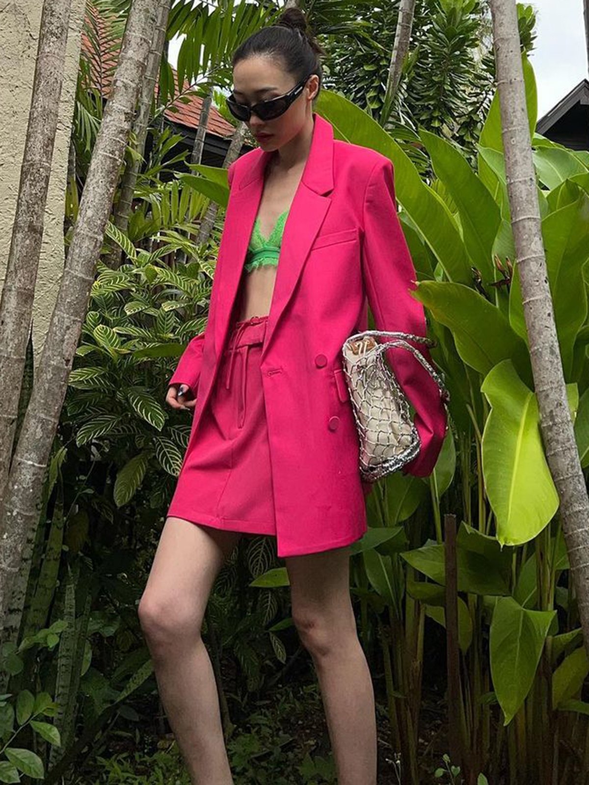 Single Breasted Blazer Light Rose Pomelo Fashion single-breasted-blazer-light-rose-pomelo-fashion