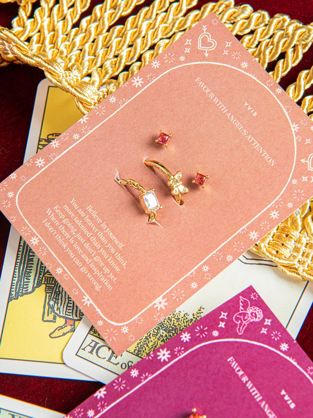 Angel’s Luck Set - Gold - Pomelo Fashion
