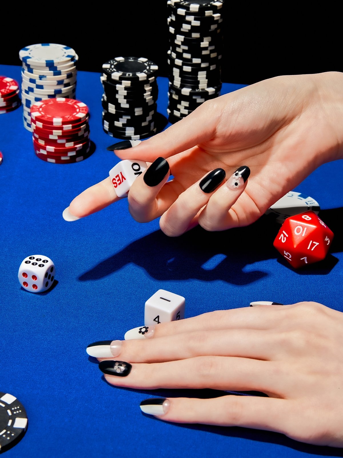 Jelly Pallet Nail - Checkerboard - Pomelo Fashion