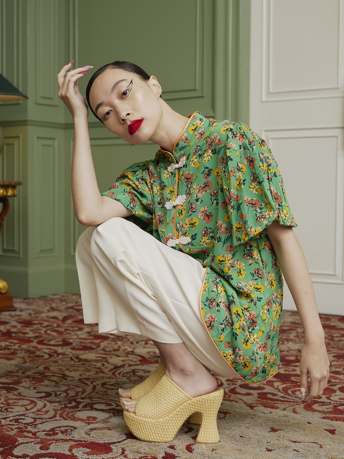 Fu Shirt - Green Garden - Pomelo Fashion