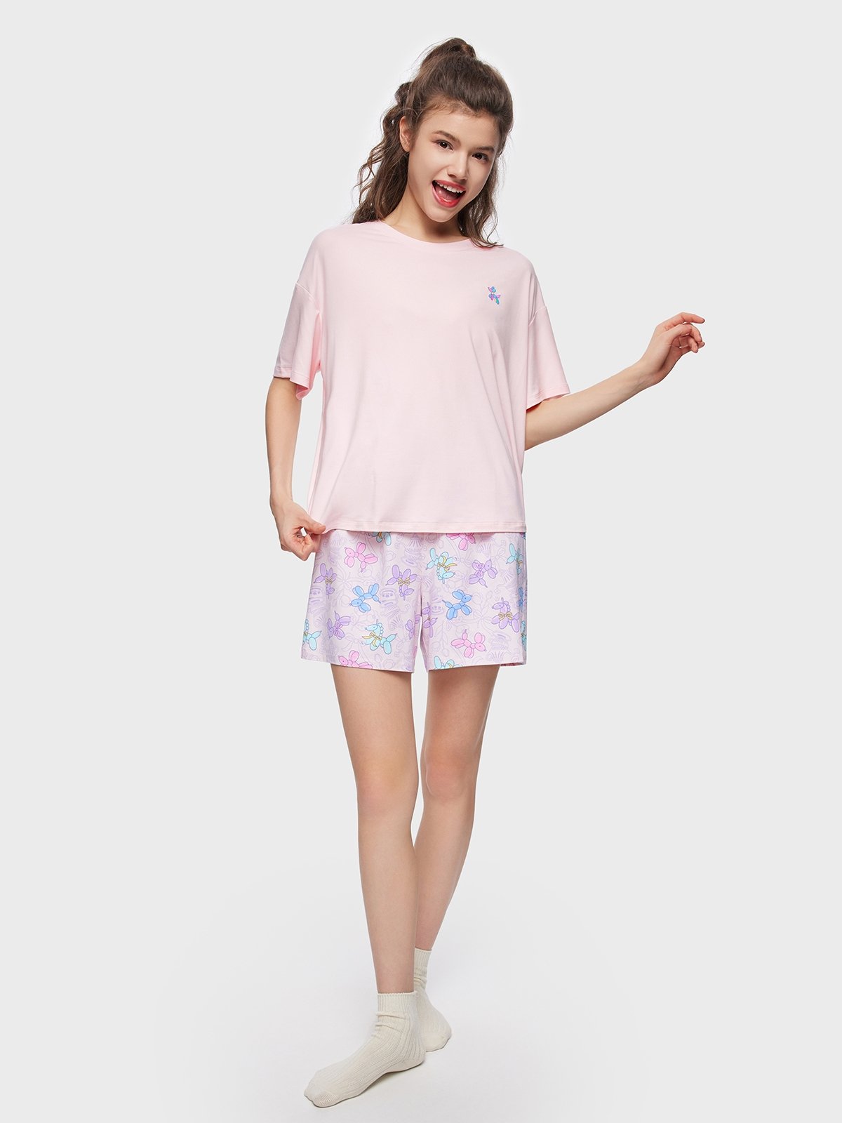 Khloe Set - Pink - Pomelo Fashion