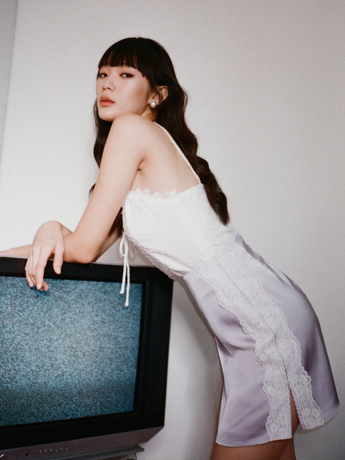 Lace Skirt - Purple - Pomelo Fashion