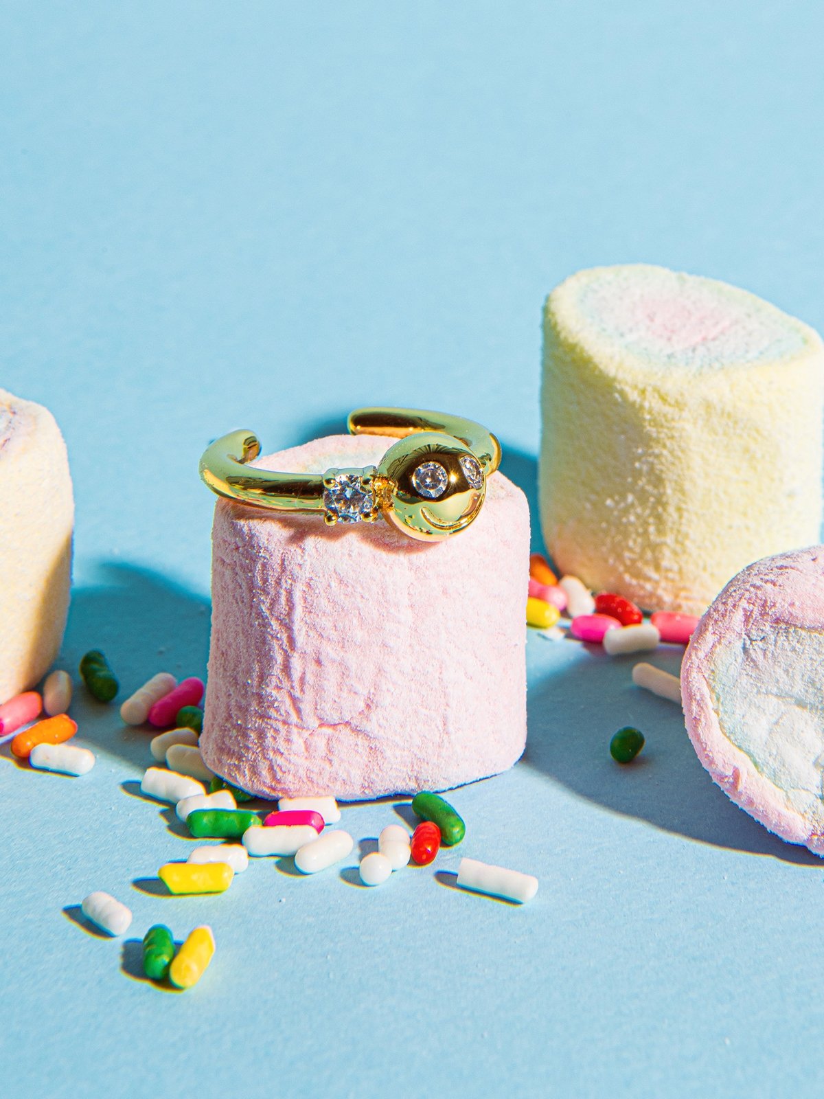 Smiley Ring - Gold - Pomelo Fashion