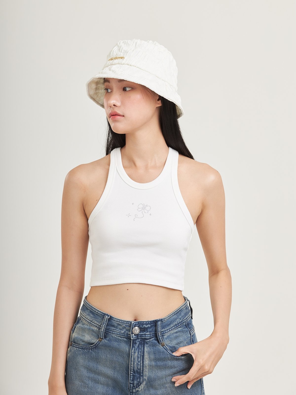 หมวกรุ่น Seoul Hat - สีขาว - Pomelo Fashion