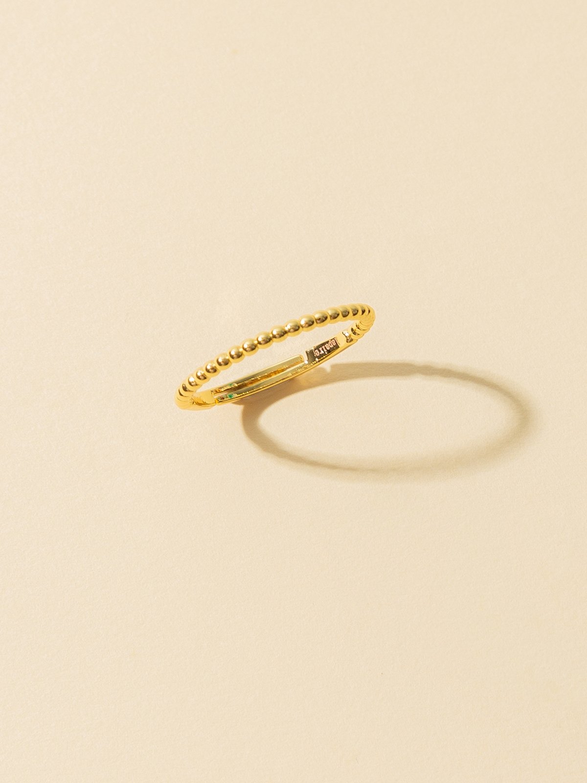 แหวนคลาสสิค รุ่น Tiny Dot Ring - สีทอง - Pomelo Fashion