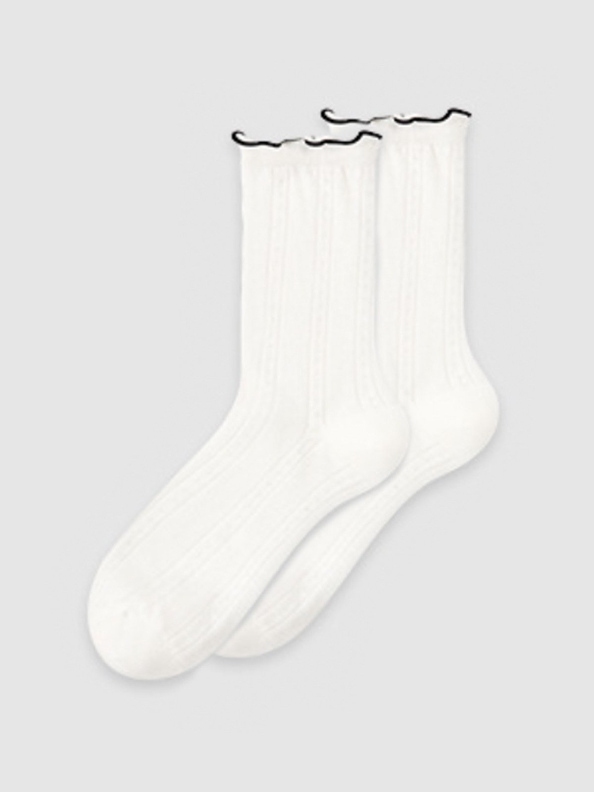 Hey! 01 Socks - White - Pomelo Fashion