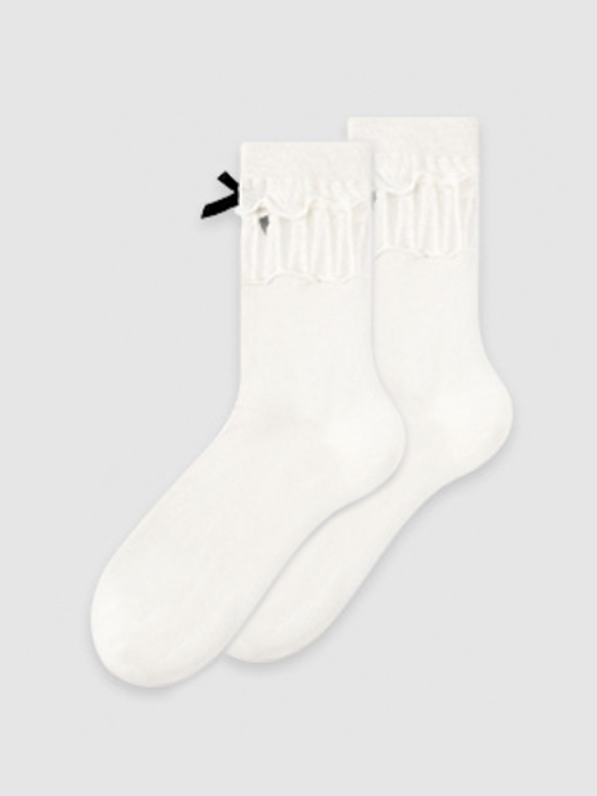 Hey! 02 Socks - White - Pomelo Fashion